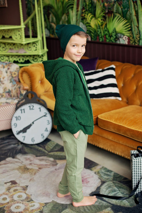 Teddy jacket with zipper and cotton lining – Matilda Knows